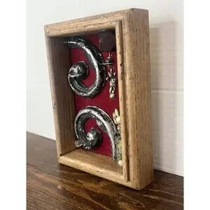Wall Decor | Assemblage Art Shadow Box Mixed Media Sculpture Wall Decor ...